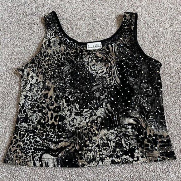 Joseph Ribkoff | Tops | Vintage 9s Y2k Joseph Ribkoff Sequin Jeweled ...